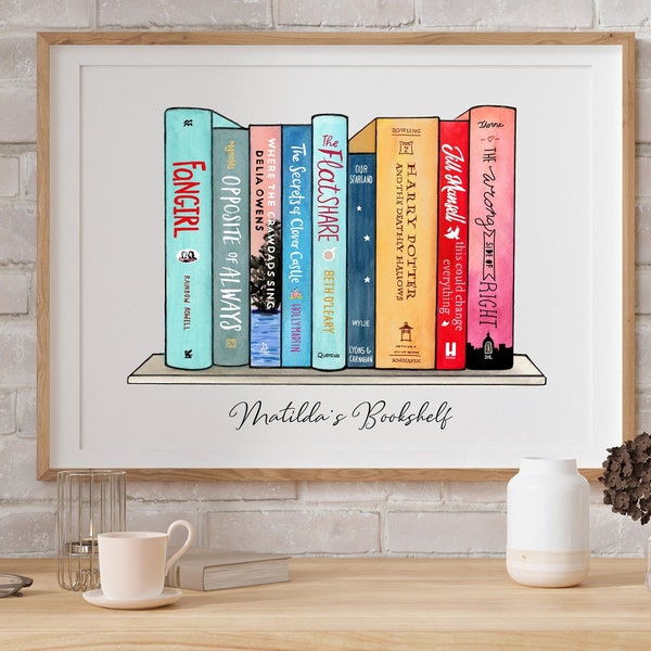 Stack of Book Wall Art - Etsy