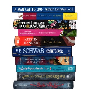 Book Painting, Book Spine Art, Book Posters, Custom Book Print, Gifts for Book Lovers, Custom ...