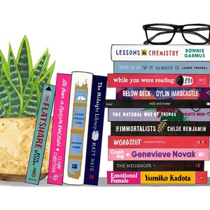 Book Painting, Book Spine Art, Book Posters, Custom Book Print, Gifts for Book Lovers, Custom ...