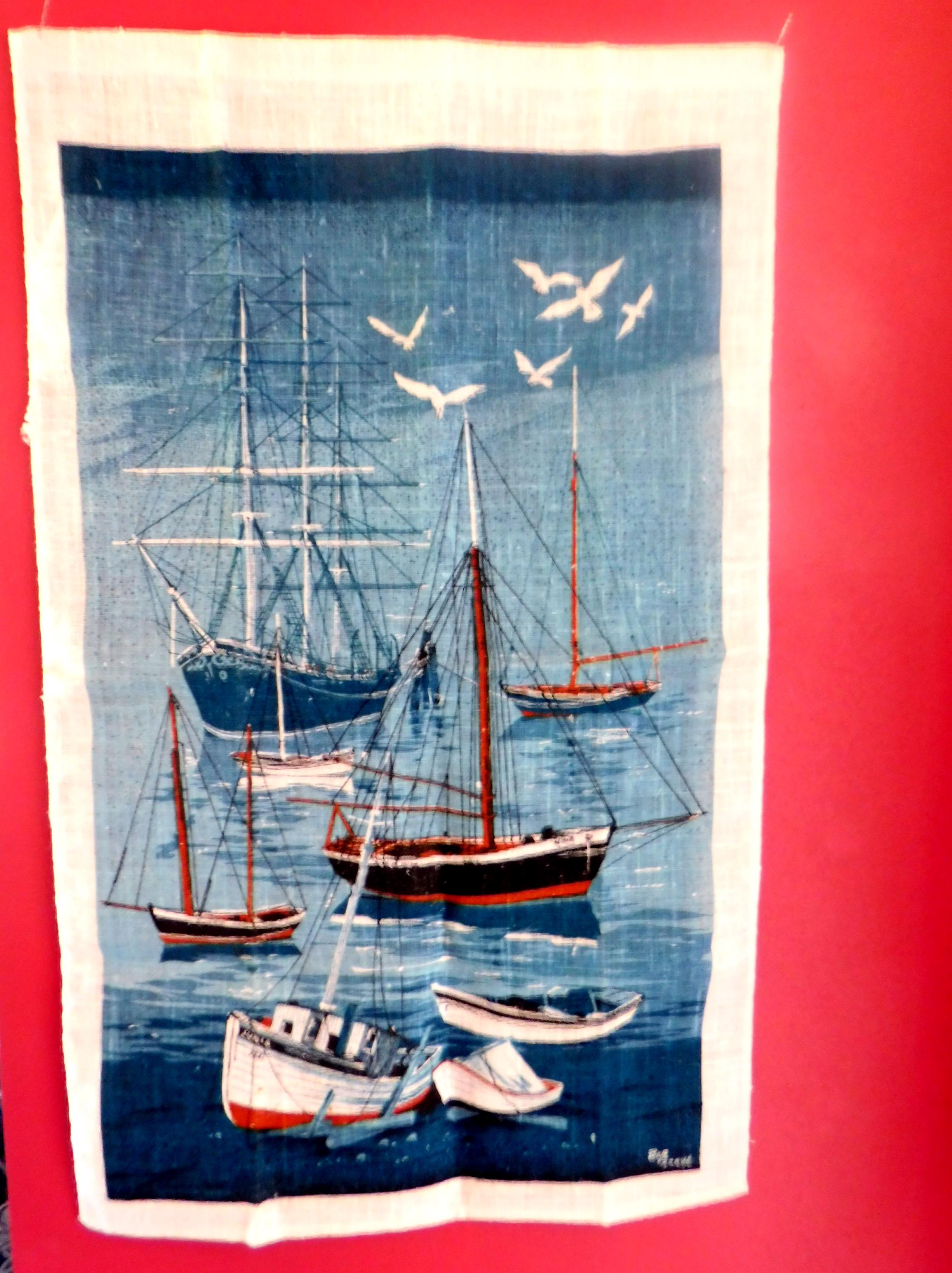 Vintage 1970's Bob Gorel Souvenir Linen Tea, Kitchen, Towel, Wall ...