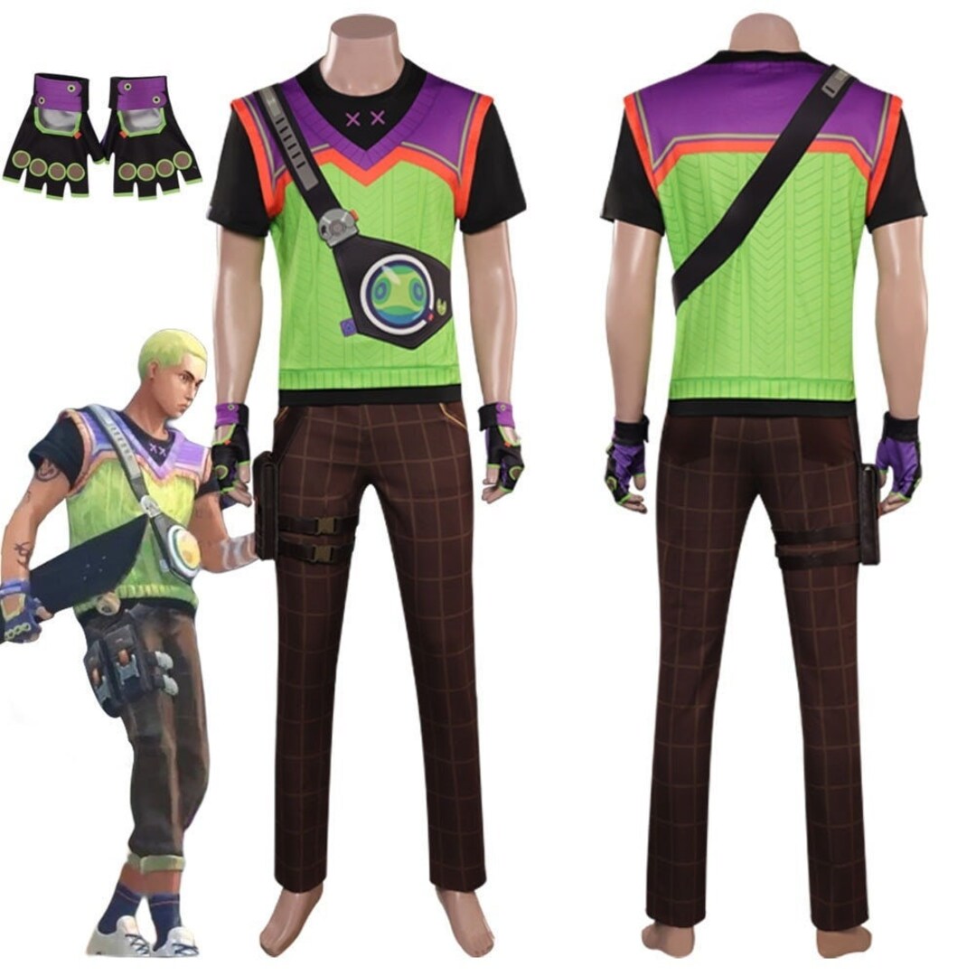 Valorant Gekko Cosplay Man Game Costume Outfits Top Shirt - Etsy