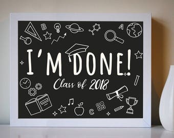 I'm done sign | Etsy