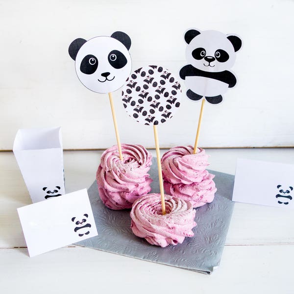 Panda Toppers - Etsy