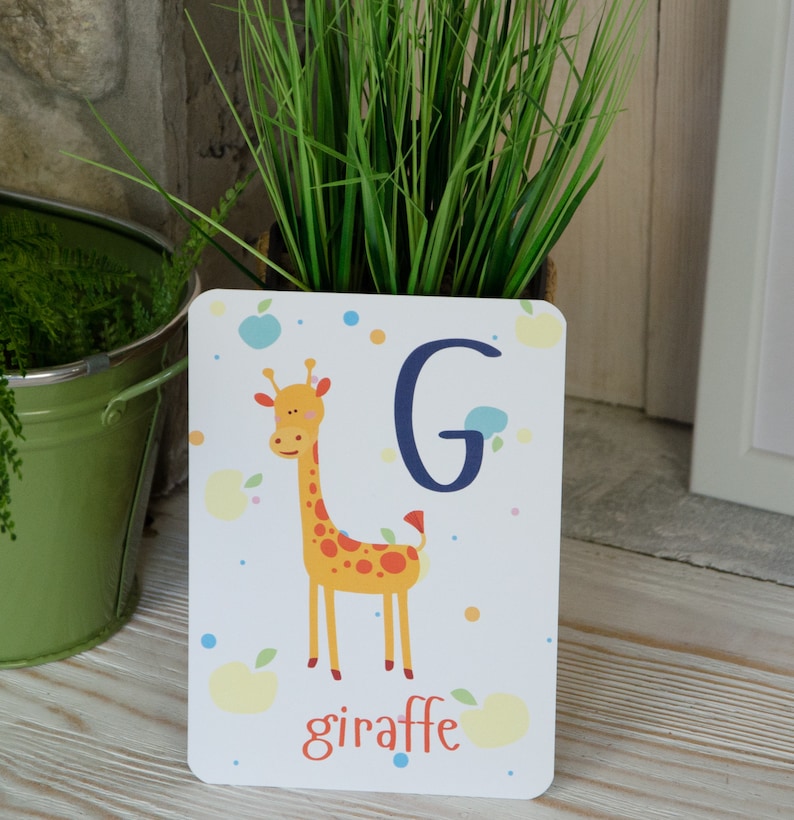 Animal Alphabet Cards Set Alphabet Game Cards Nursery Wall Alphabet Art ...
