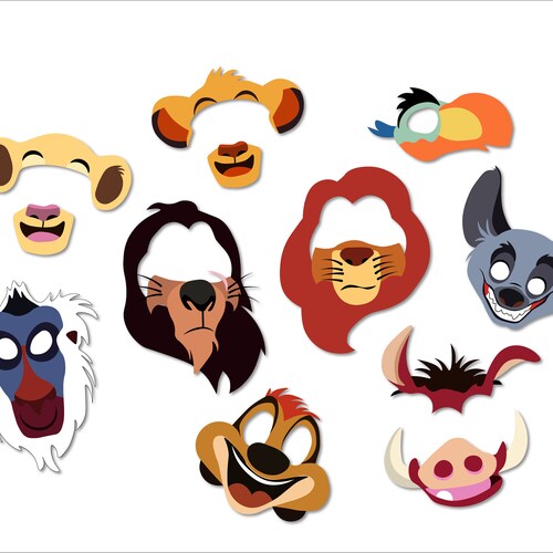 SAFARI ANIMALS Photo Booth Masks and Party Props Printable - Etsy