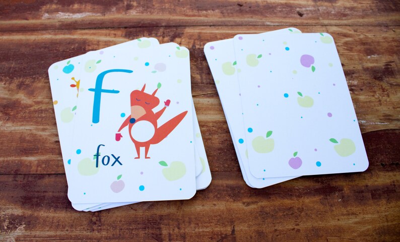 Animal Alphabet Cards Set Alphabet Game Cards Nursery Wall Alphabet Art ...