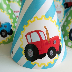 Farm Animal Party Hat Tractor Party Hats Barnyard Birthday Hat - Etsy