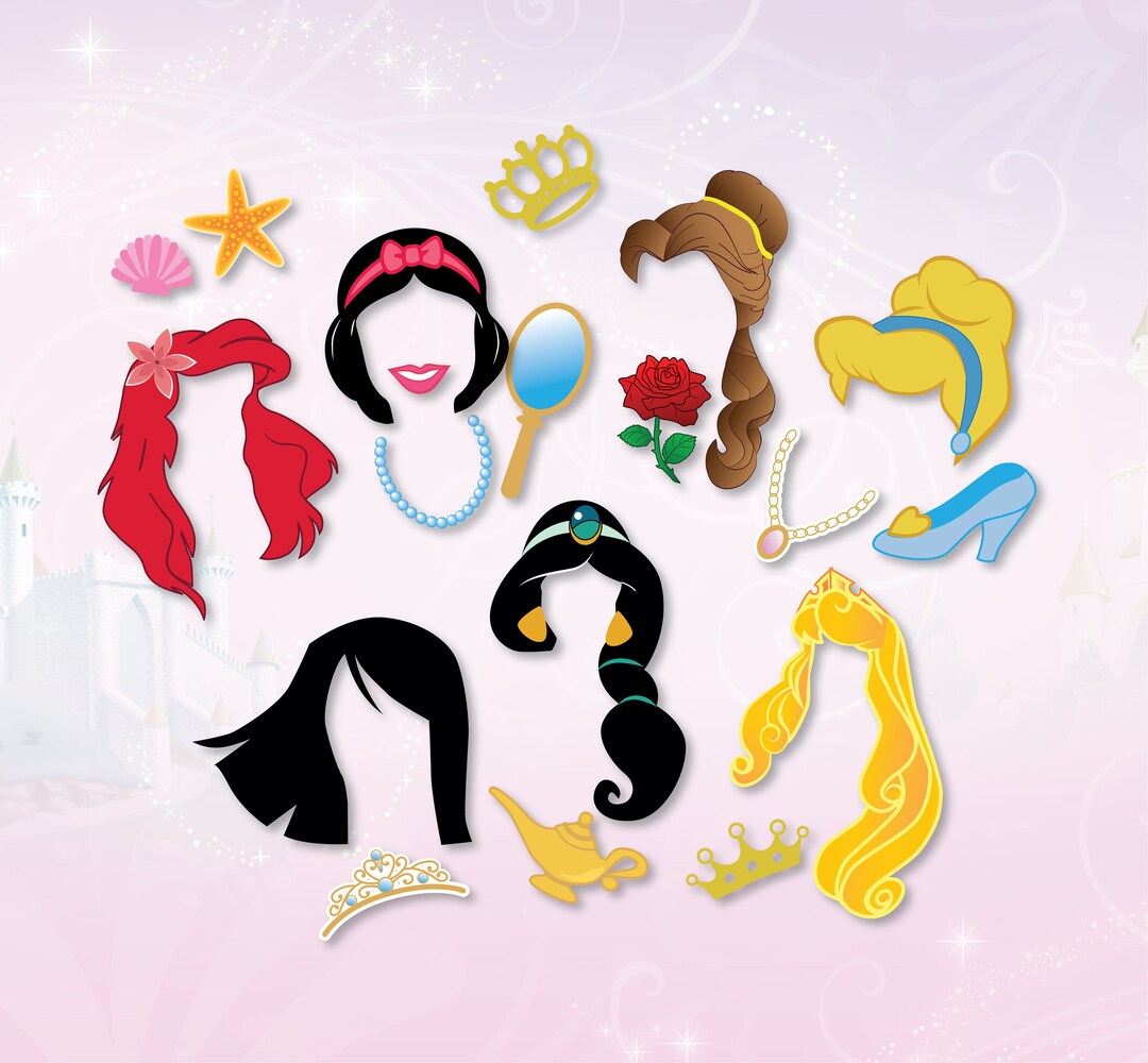 Princess Props Little Princess Birthday Party Photo Booth - Etsy