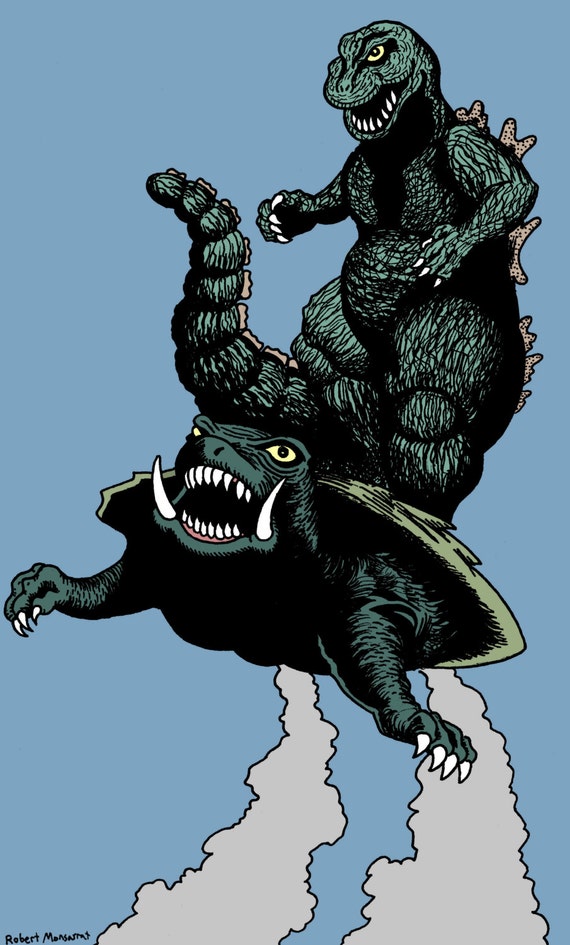 Godzilla: Surf's Up | Etsy