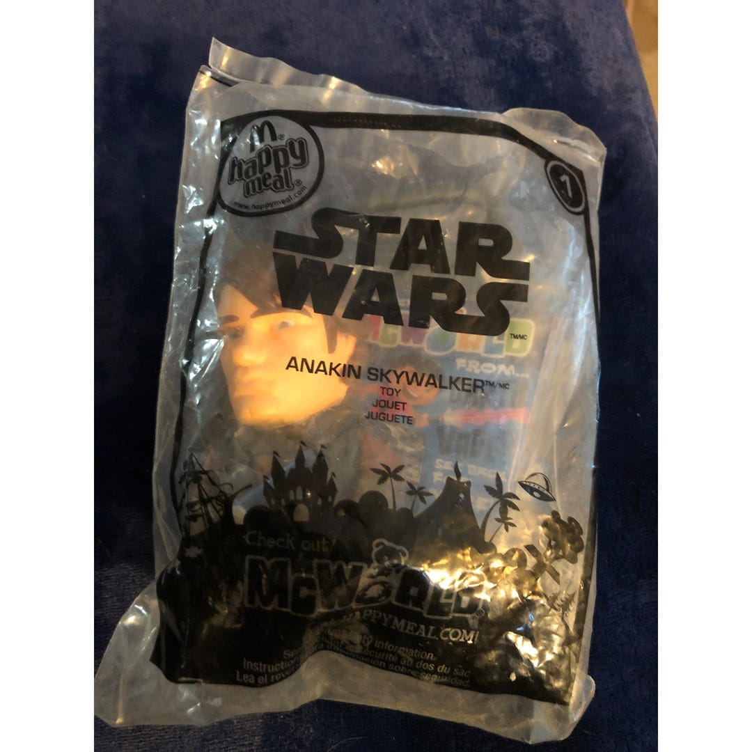 Star Wars Anakin Skywalker Happy Meal Toy 2010 Sealed Collectible by ...