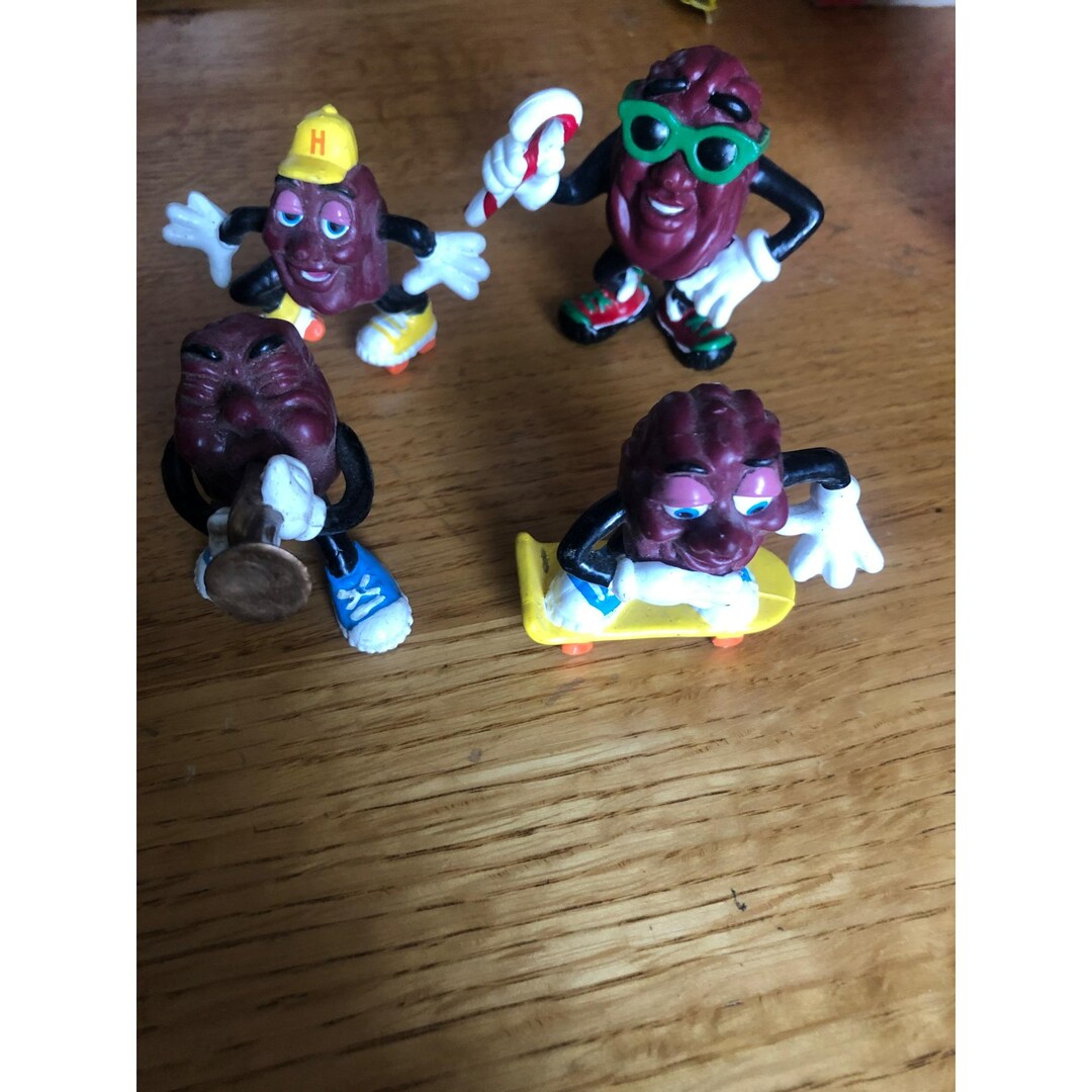California Raisins Figurine Set of 4 Vintage 1980s Collectibles ...