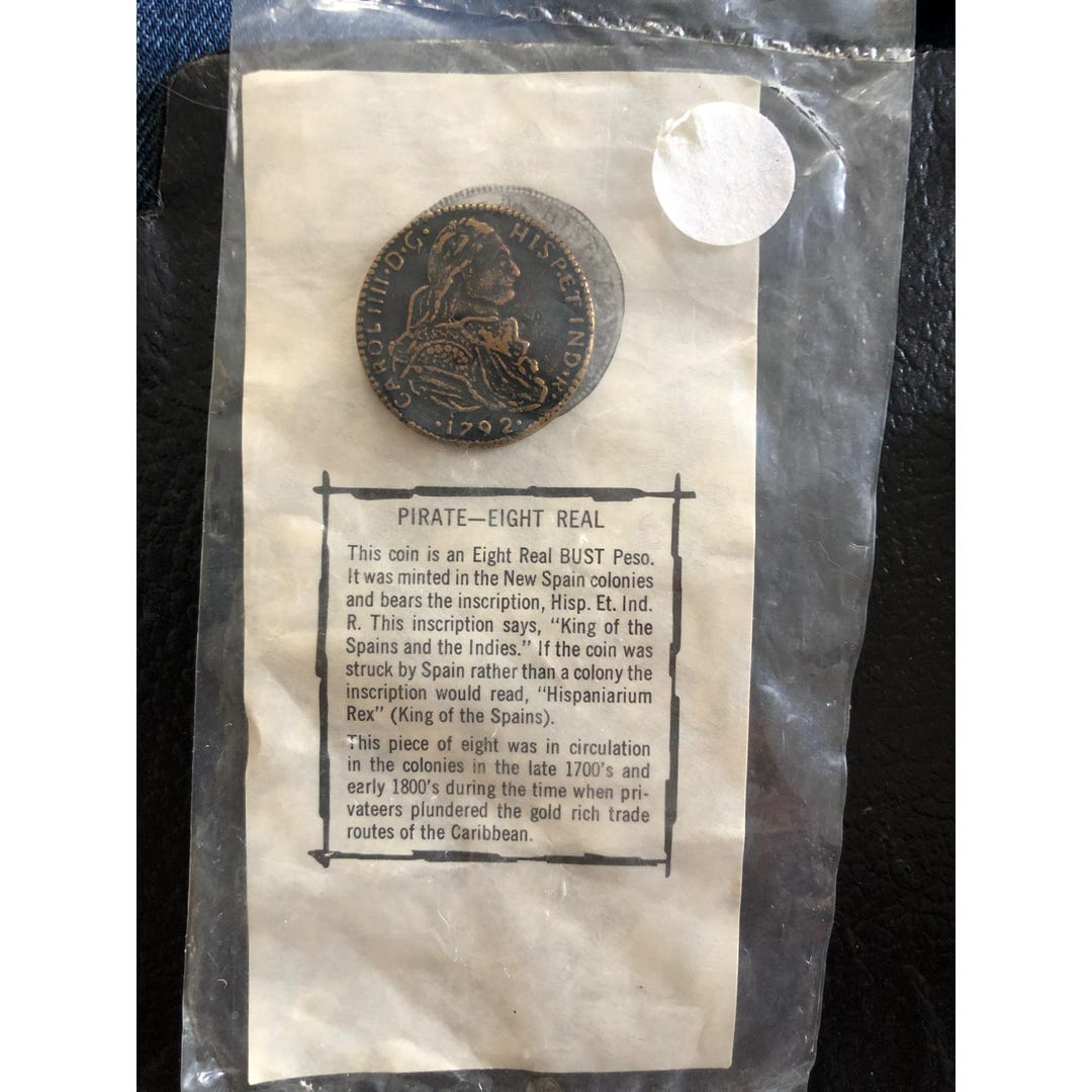 1792 Spanish Colonial Eight Reales Coin "pirate Piece of Eight" in ...