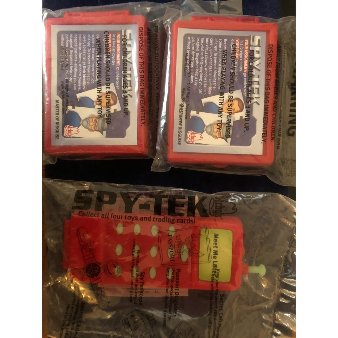Vintage Arbys Spy-tek Secret Cell Phone Toy for Children Ages 3+ 2003 ...