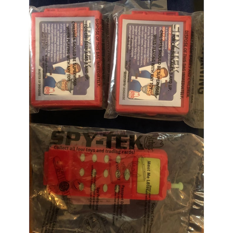 Vintage Arbys Spy-tek Secret Cell Phone Toy for Children Ages 3+ 2003 ...