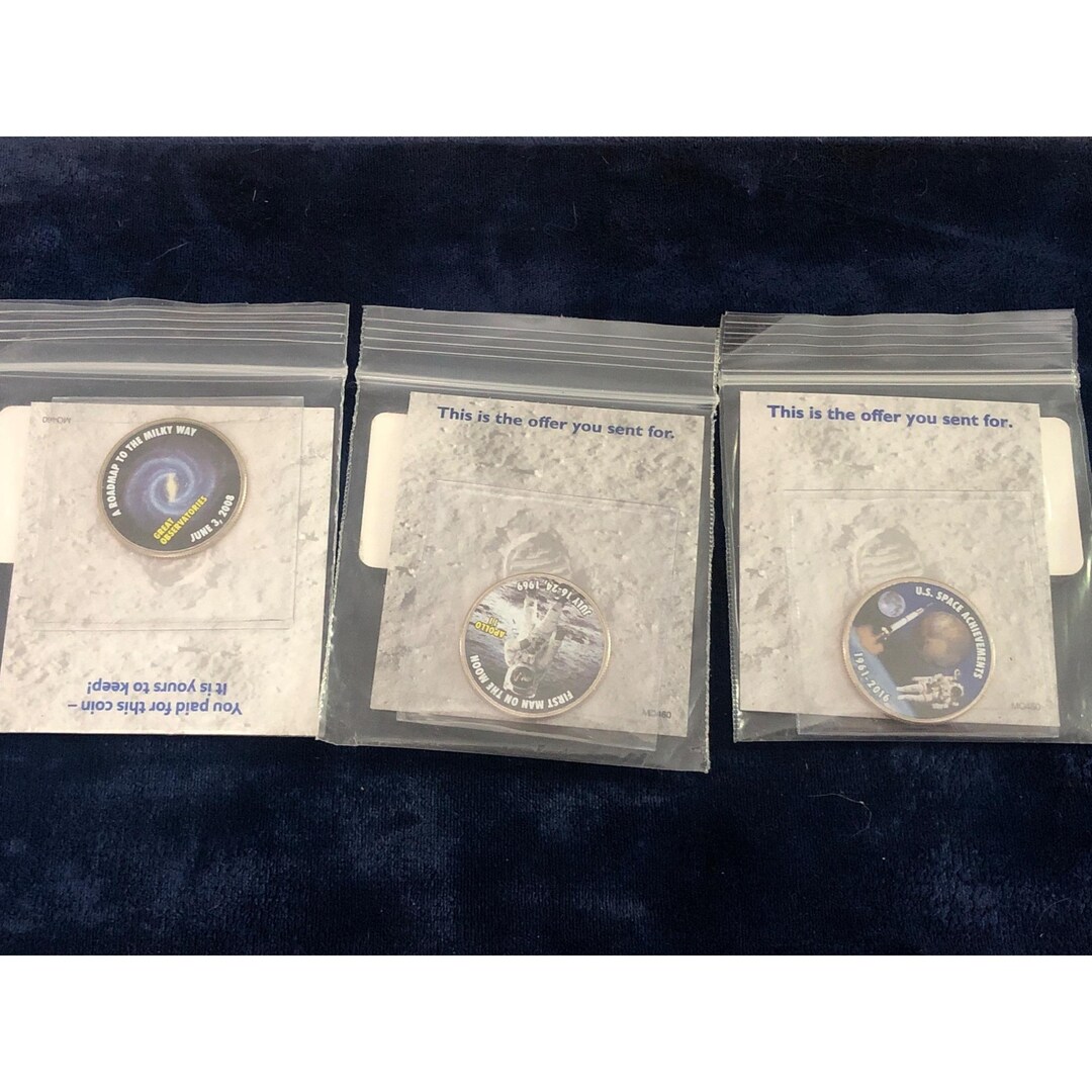 Apollo 11 First Moon Landing Coin Great Observatories Milky Way Coin U ...