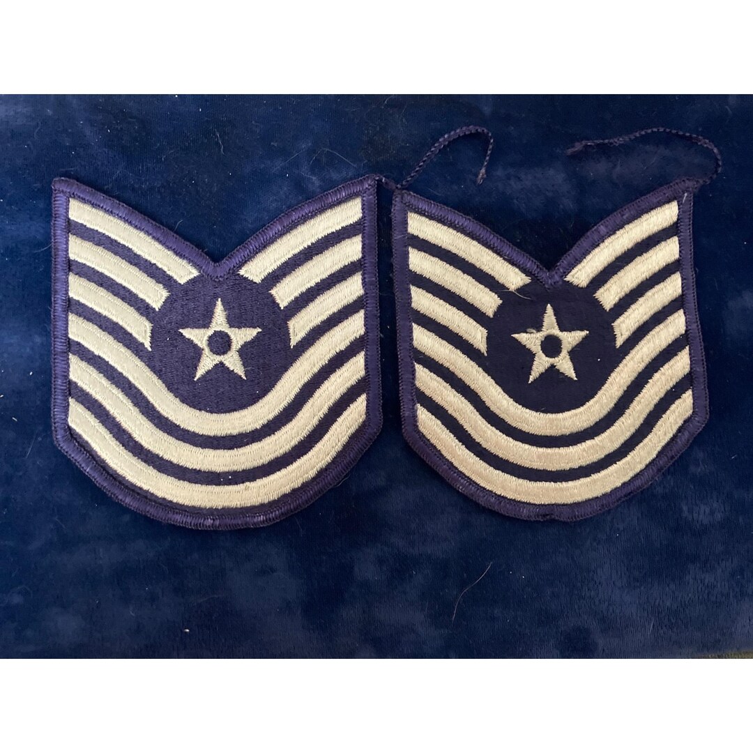 Vintage USAF Master Sergeant E7 Rank Patch - Etsy