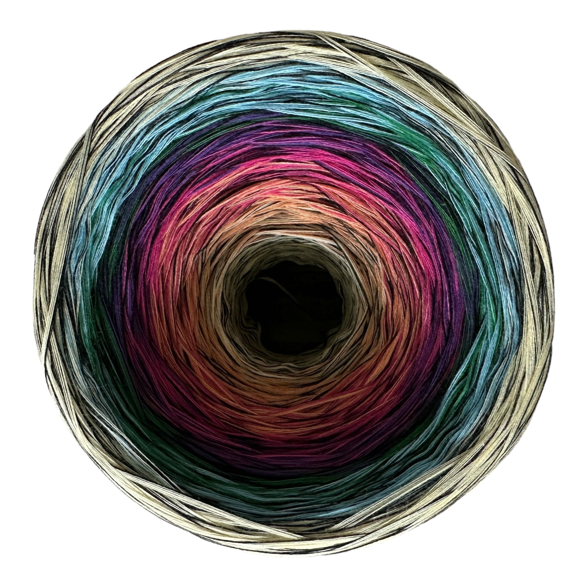 Stained Glass V1 Inspired, Gradient Cotton Cake Yarn,8ply Soft ...