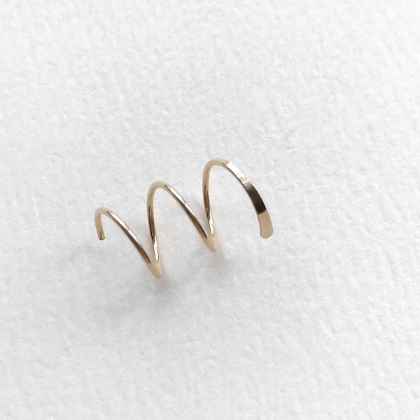 Spiral Hoops - Etsy