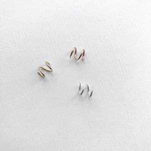 FAKE Second Piercing, DOUBLE Ear HOOP, Fake Lobe Piercing, Faux Double ...