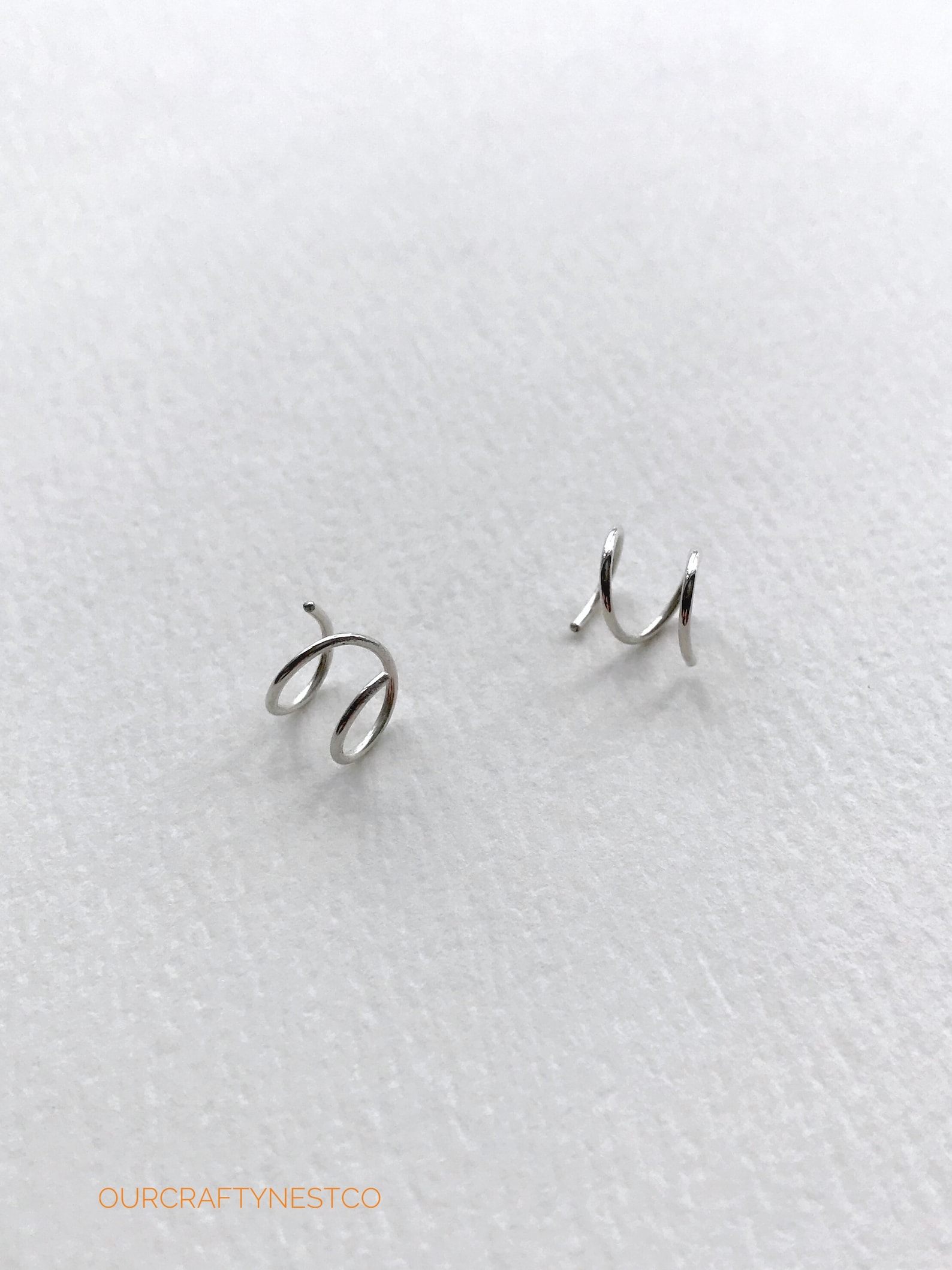 FAKE Second Piercing DOUBLE Ear HOOP Fake Lobe Piercing | Etsy