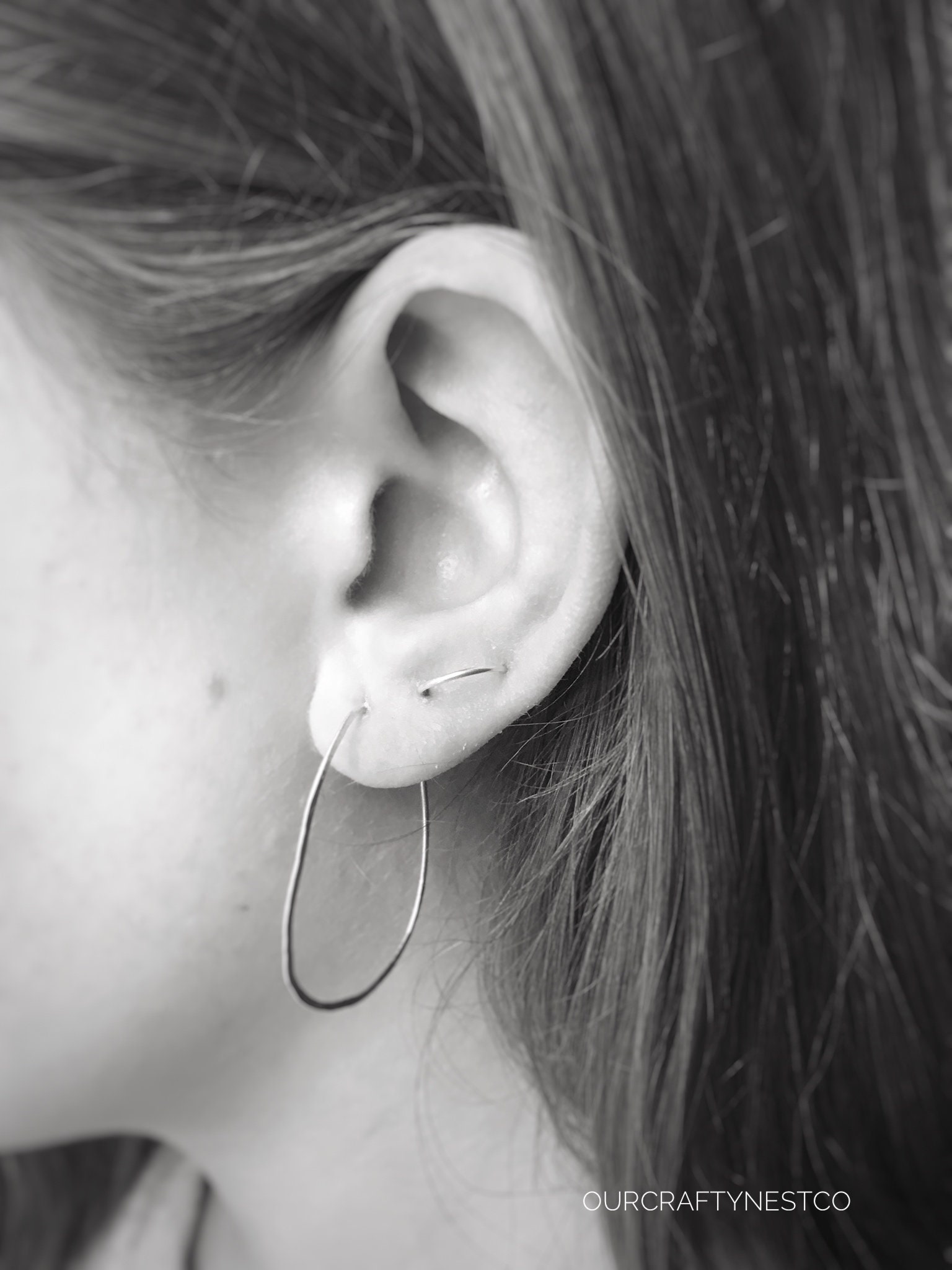 DOUBLE Piercing MULTIPLE Piercing Double Stud Earring Two | Etsy Canada