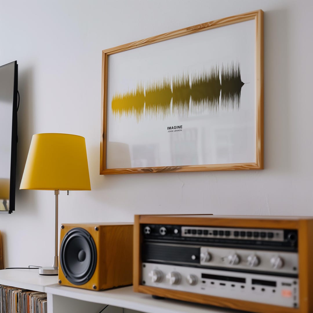 Sound Wave Print Custom Soundwave Art Music Soundwave Poster ...