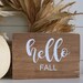 Hello Fall Decal,vinyl Decal,decal Quote,vinyl Sticker,vinyl Letters ...
