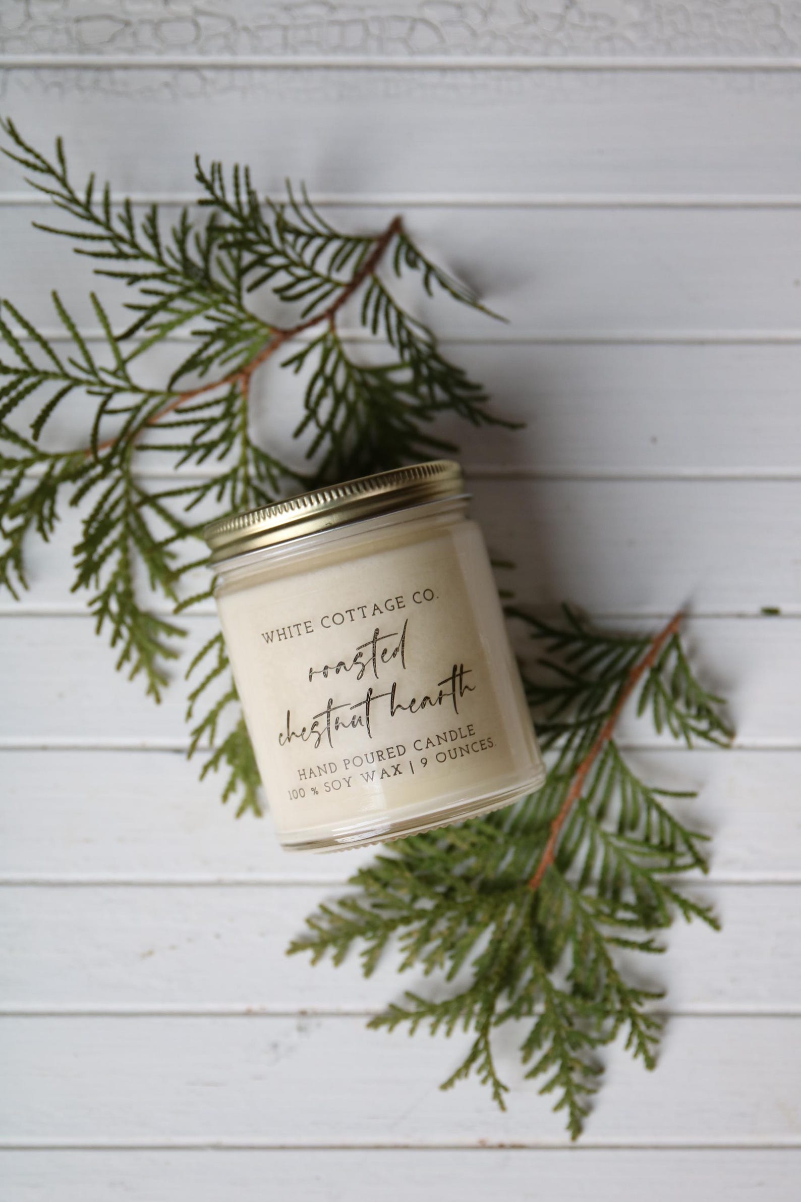 Roasted Chestnut Hearth 7 Oz. Candle, Hand Poured Soy Candle, Farmhouse ...