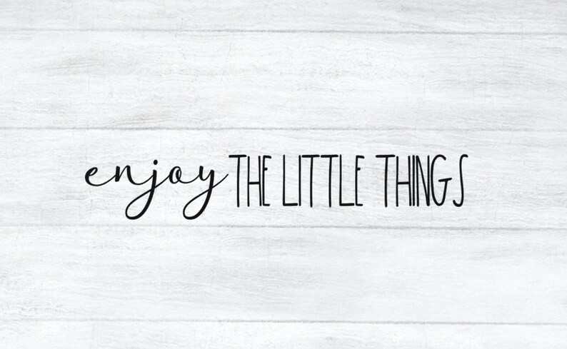 Enjoy Decal Vinyl Decal Vinyl Sticker Enjoy the Little - Etsy
