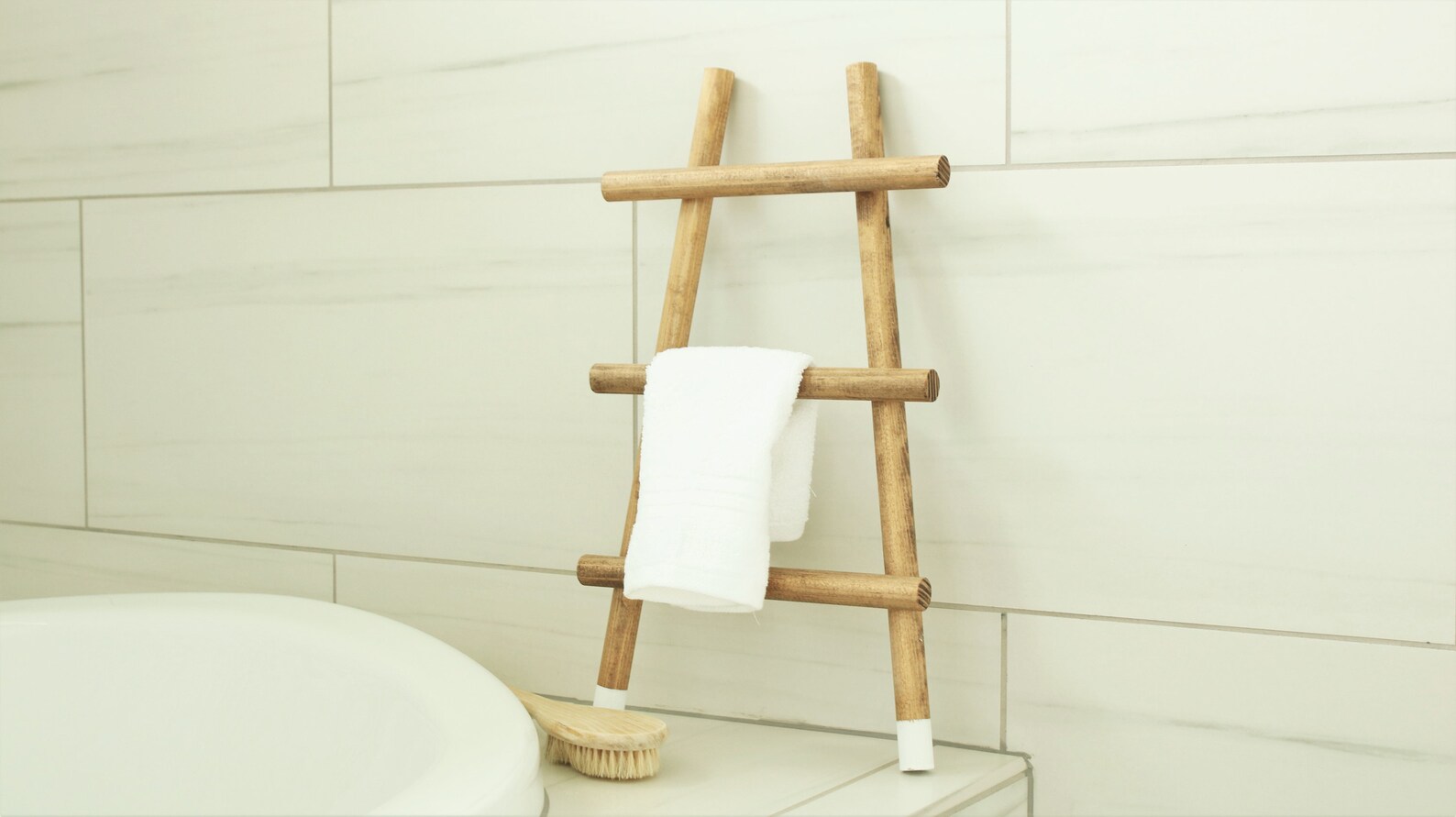 Mini Wooden Ladder Wooden Ladder Dish Towel Rack Decor - Etsy
