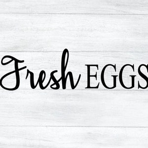 Fresh Eggs Decal,vinyl Decal, Vinyl Sticker, Vinyl Letters, Farmhouse ...