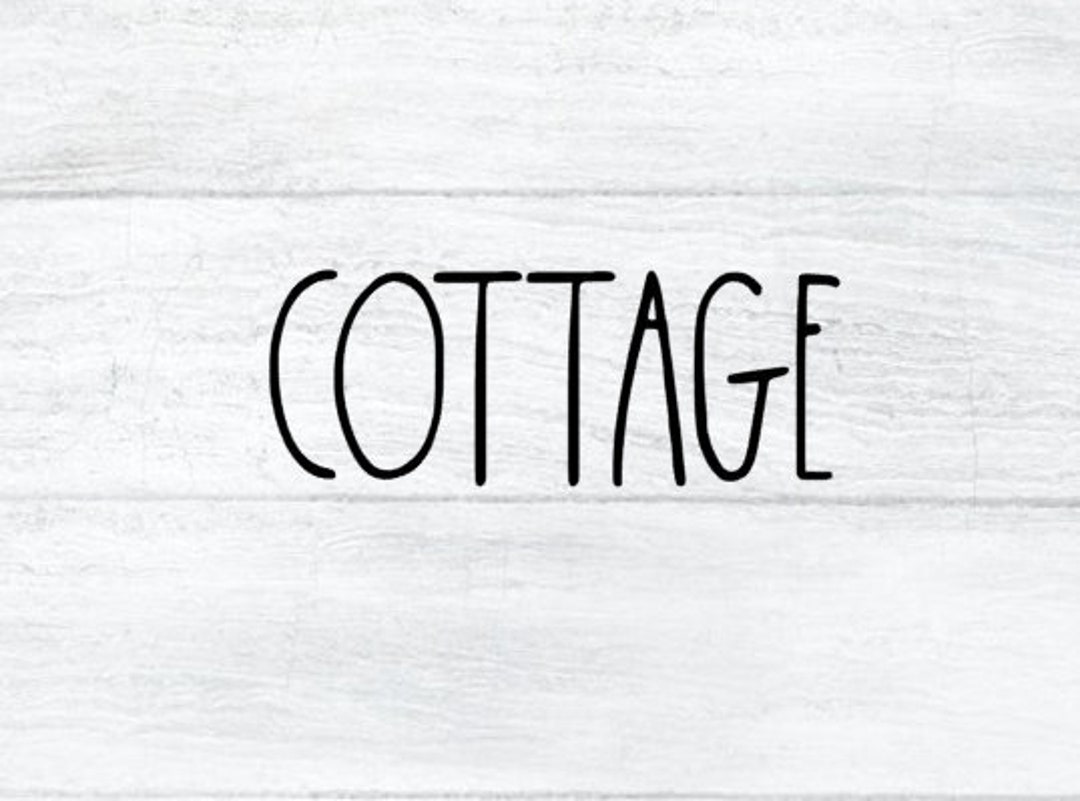Cottage Decal,vinyl Decal, Vinyl Sticker, Vinyl Letters, Cottage ...