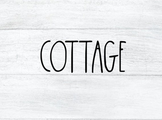 Cottage Decalvinyl Decal Vinyl Sticker Vinyl Letters - Etsy