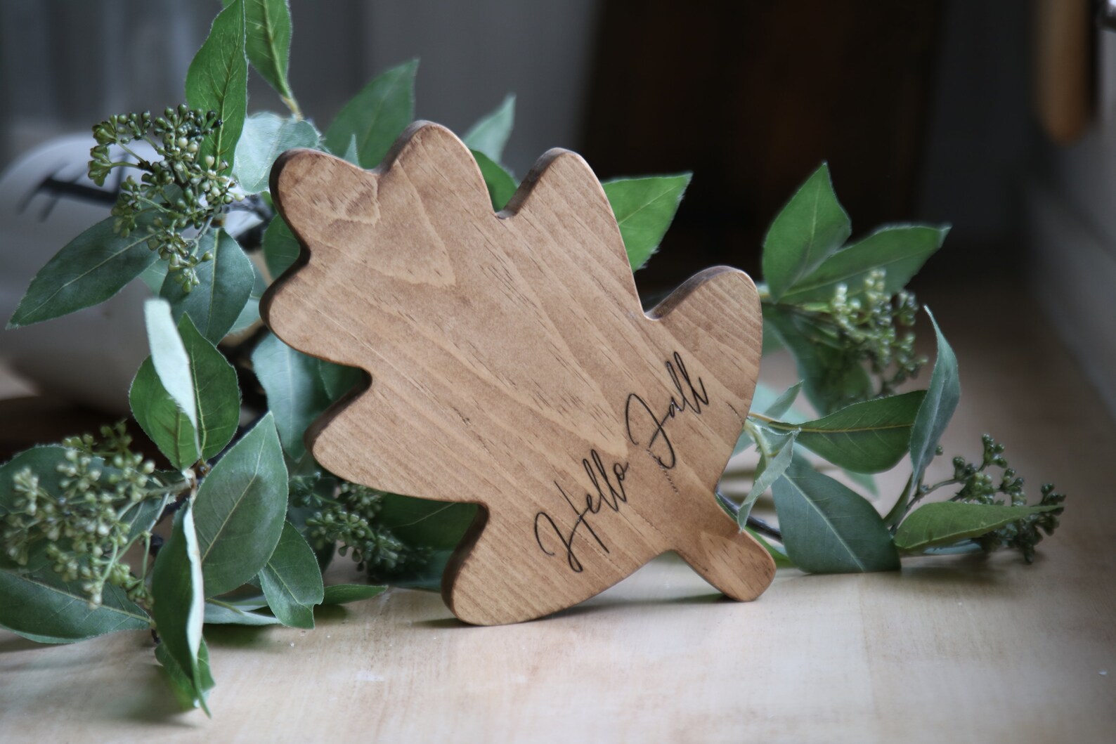 Fall Wood Cutouts, Fall Decor, Mantel Decor, Wooden Accents, Wood Acorn ...