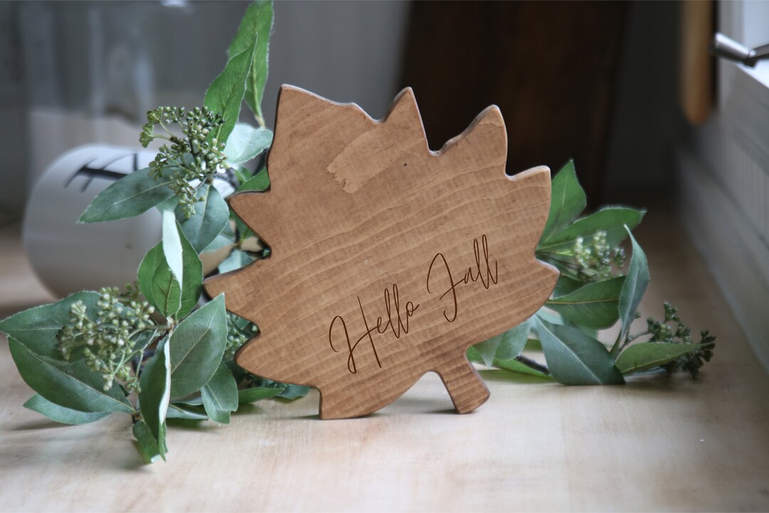 Fall Wood Cutouts, Fall Decor, Mantel Decor, Wooden Accents, Wood Acorn ...