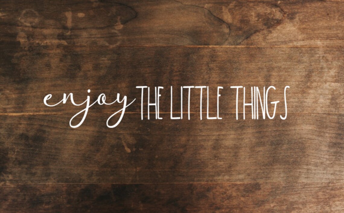 Enjoy Decal Vinyl Decal Vinyl Sticker Enjoy the Little - Etsy