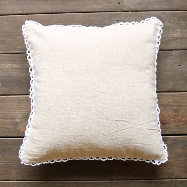 Drop Cloth Pillow - Etsy