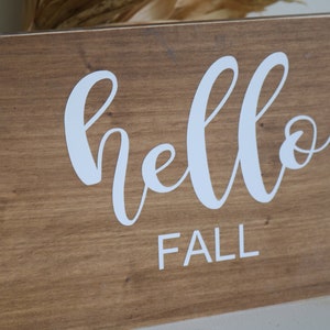Hello Fall Decal,vinyl Decal,decal Quote,vinyl Sticker,vinyl Letters ...