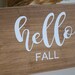 Hello Fall Decal,vinyl Decal,decal Quote,vinyl Sticker,vinyl Letters ...