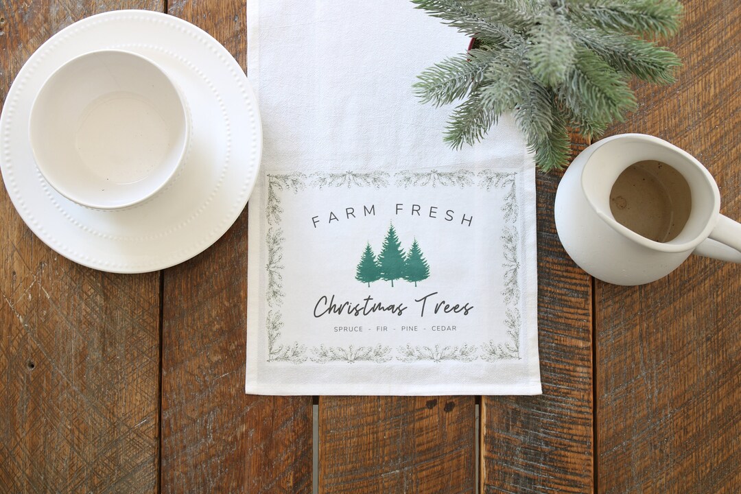 Christmas Tree Table Runner, Table Decor, Christmas Table, Farmhouse ...
