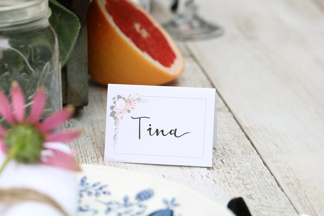 Digital Blank Name Card Tags, Name Tags, Digital Download, Blank Name ...