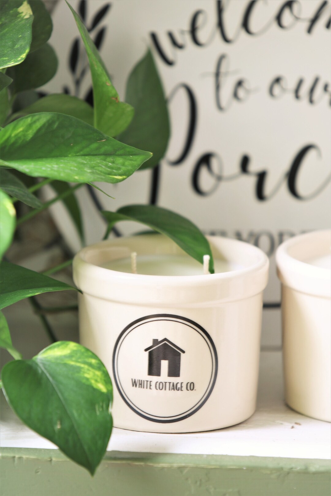 Outdoor Fall Scented Candle, Stoneware Candle, Candle for Porch, Summer ...