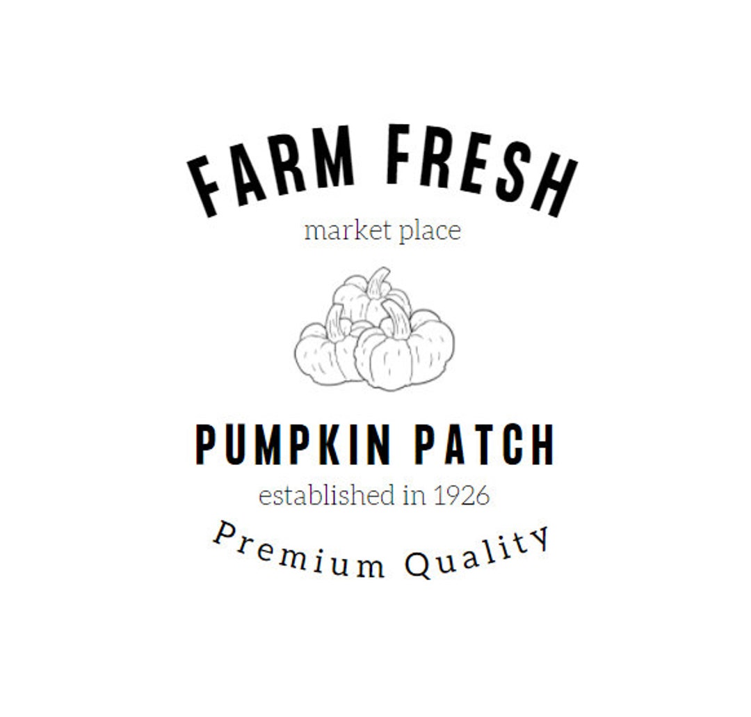Farm Fresh Pumpkin Decal, Vinyl Decal, Vinyl Sticker, Pumpkin Patch ...