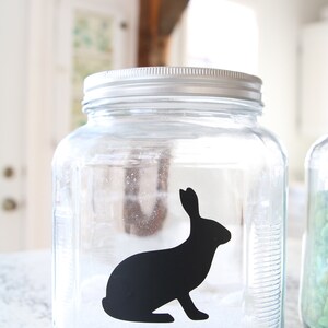 Bunny Decal,vinyl Bunny Decal,easter Decor,vinyl Sticker,vinyl Rabbit ...