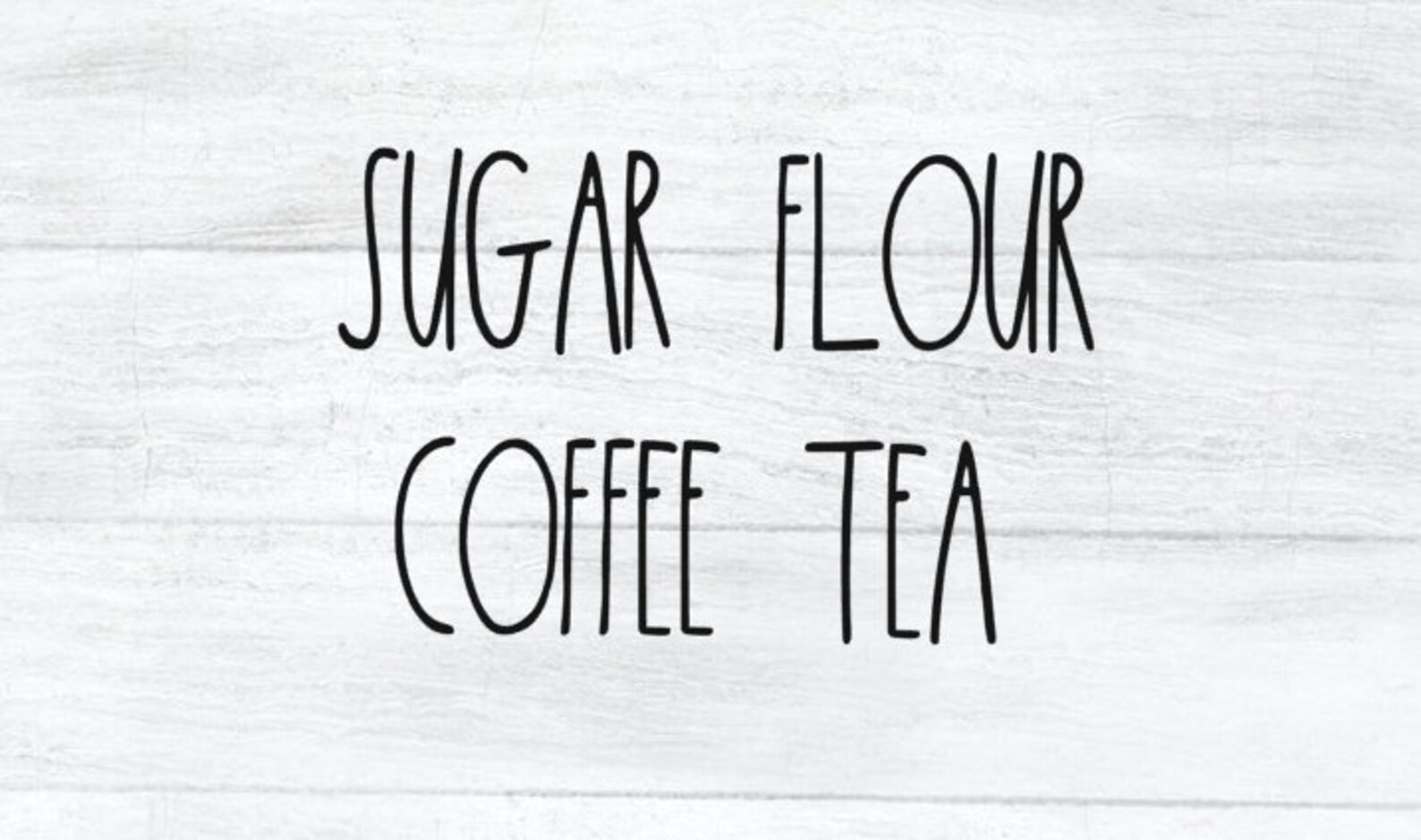 Canister Decal Kitchen Decal Vinyl Sticker Tea Decal Sugar - Etsy