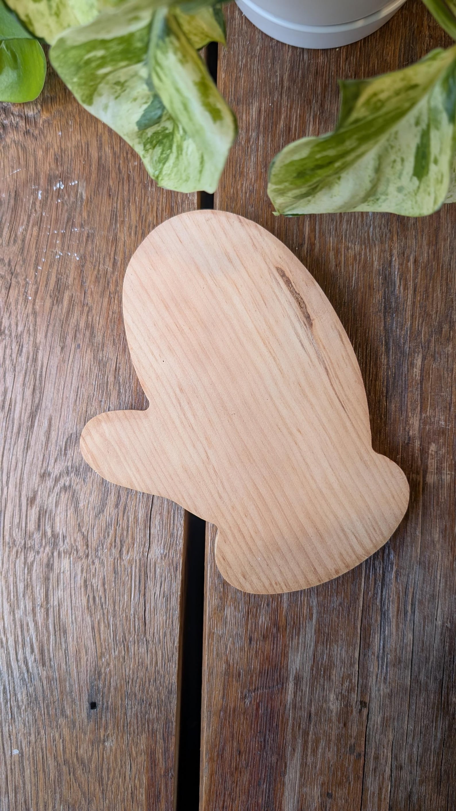 Wooden Mitten, Christmas Stocking, Farmhouse Ornament, Natural Wood ...
