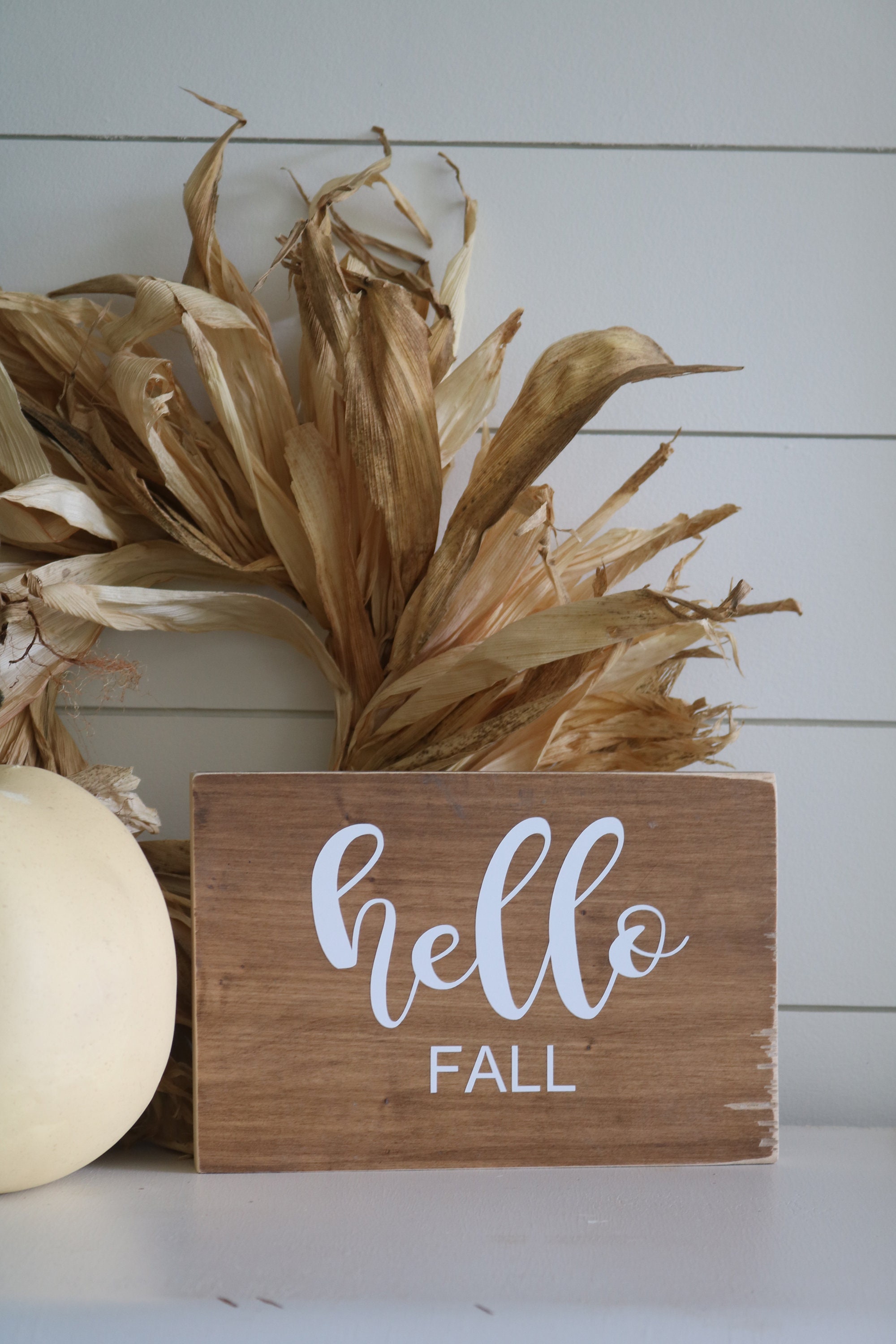 Hello Fall Decalvinyl Decaldecal Quotevinyl Stickervinyl - Etsy