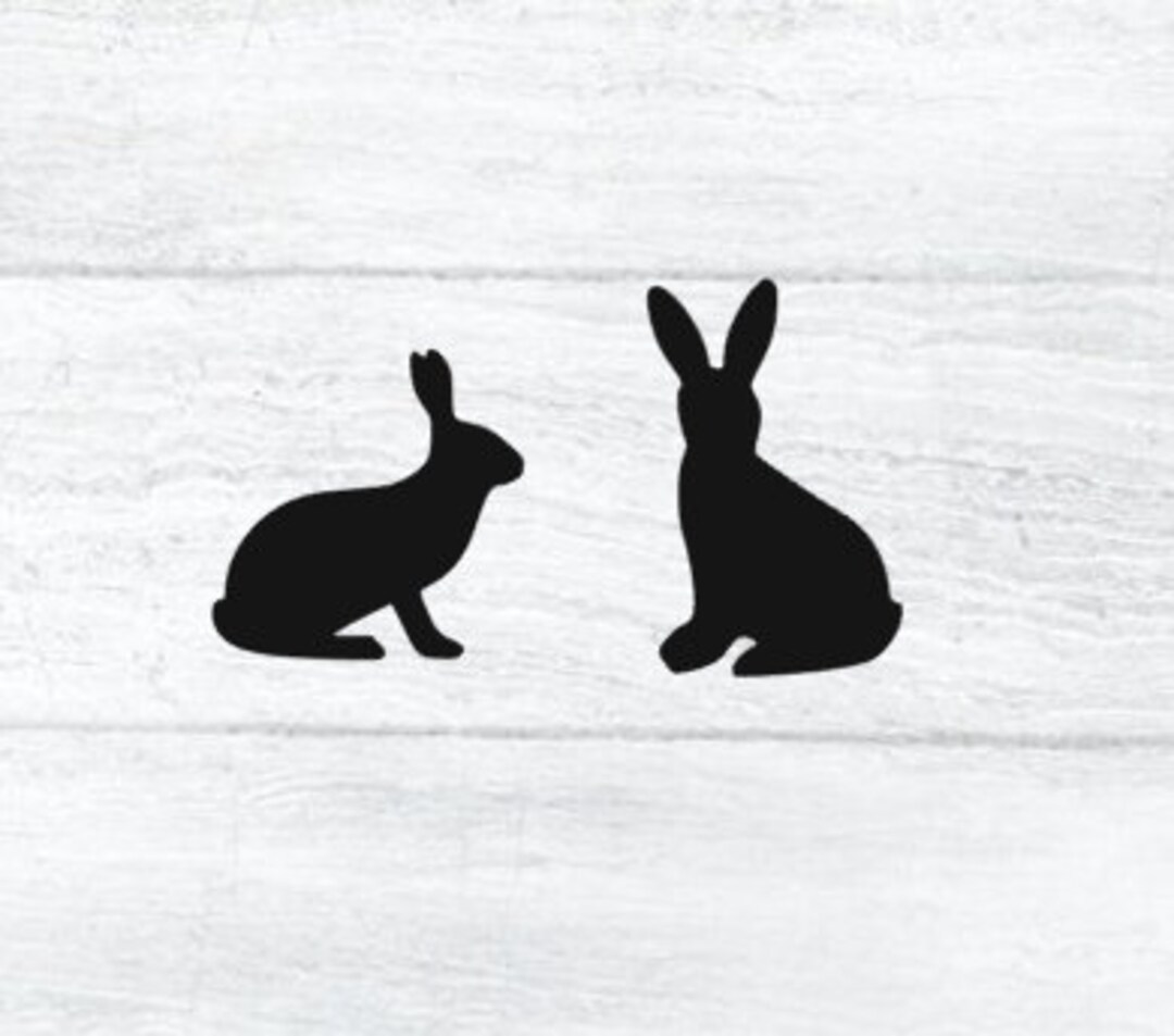 Bunny Decal,vinyl Bunny Decal,easter Decor,vinyl Sticker,vinyl Rabbit ...