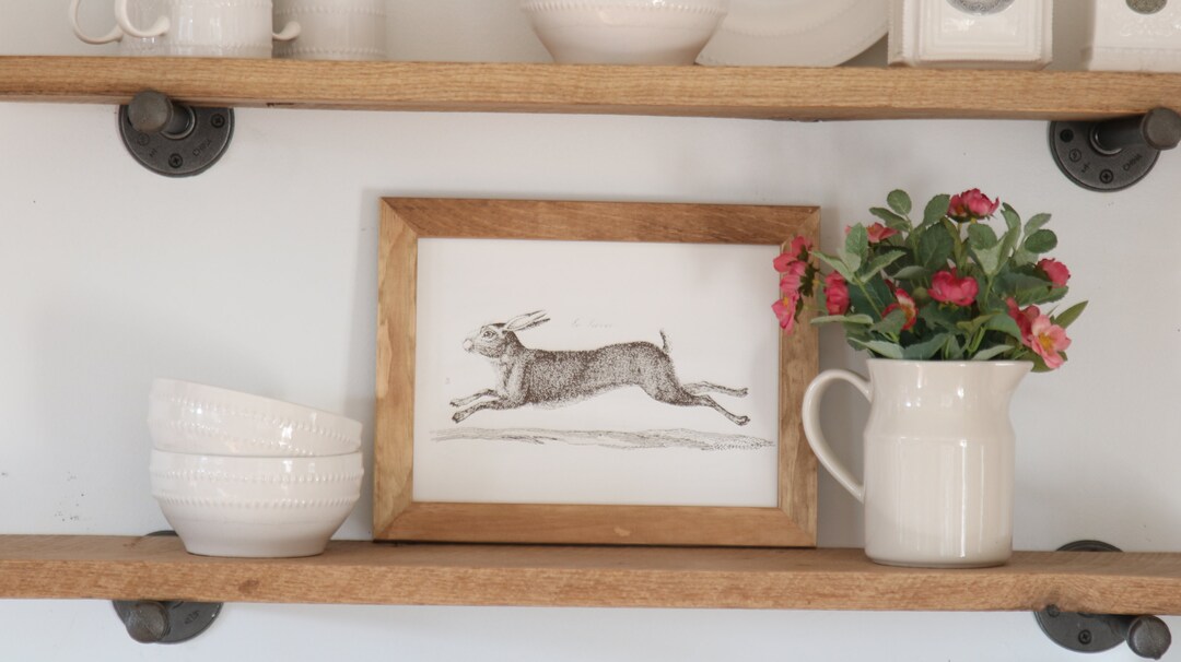 Vintage Hare Sign, Framed Sign, Wood Sign, Farmhouse Sign, Handcrafted ...