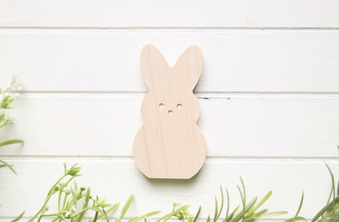 Wooden Bunny Magnet, Rabbit Magnet,bunny Wood Magnet, Spring Summer ...